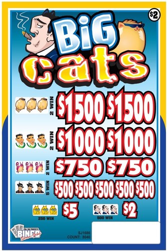 NEW pull tickets BIG CATS - $2 Instant Tabs | eBay