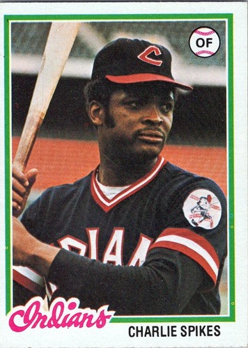 1978 Topps #459 Charlie Spikes Cleveland Indians EX | eBay