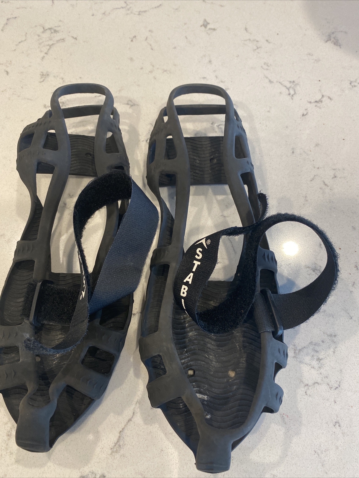 LL Bean Stabil Icers Walk Black Traction studded snow tires for feet Sz ...