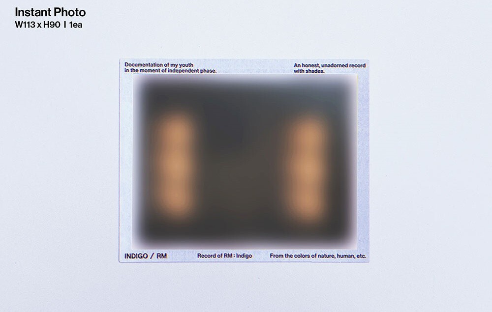 RM BTS Album [Indigo] Book Edition CD+Book+P.Card+2ea Post+Fabric ...