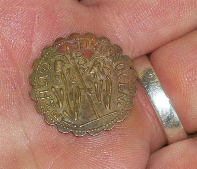 OLD UK BRITISH TRADE TOKEN JETON DUCAT ZECCHINO DOGE ST LAWRENCE ...