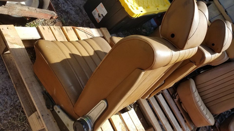 Mercedes w108 109 280SE SEL S Front Seat L&R in Bamboo with Headrest ...