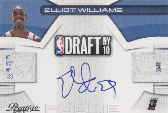 2010-11 Prestige - Nba Draft Class Elliot Williams #22 Signatures /299 ...
