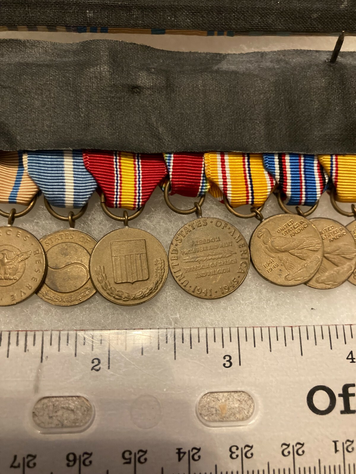 Authentic WWII US Army World War 2 Korean Victory Service Medals and ...