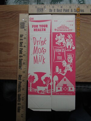 lee ru dairy skim milk carton carthage mo. new old stock | eBay