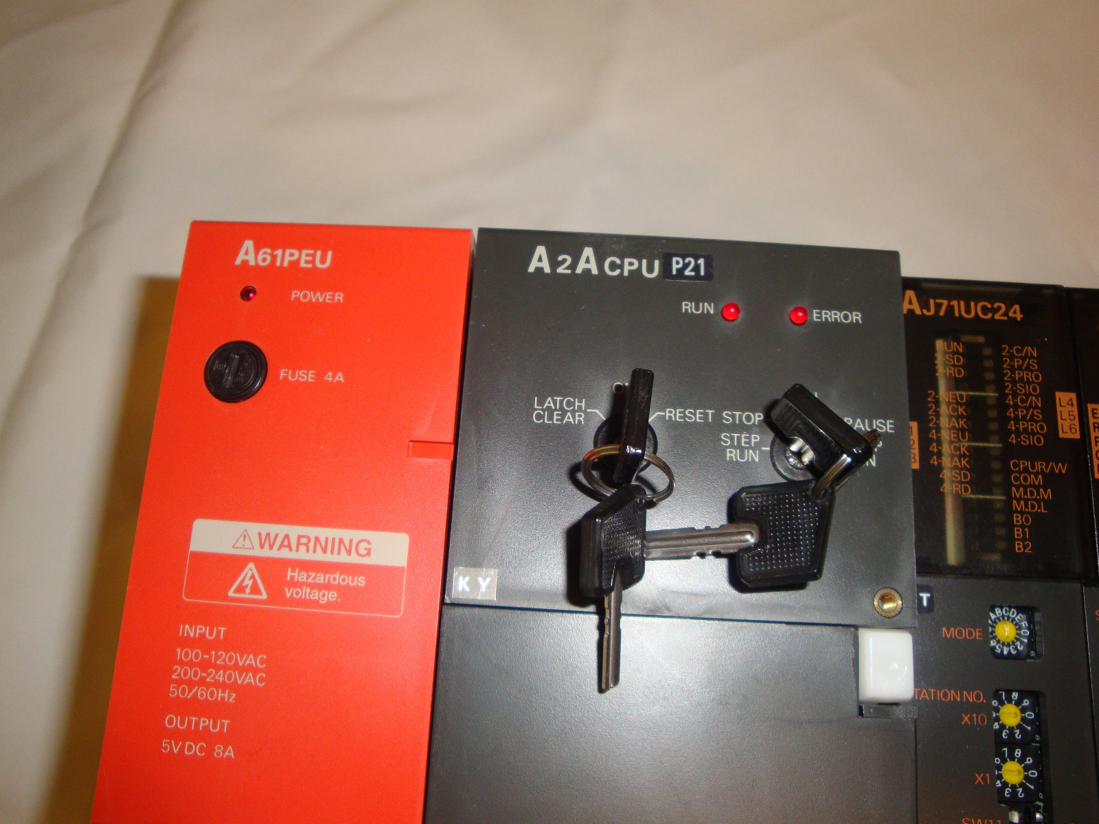 MITSUBISHI MELSEC A2A CPU P21 A61PEU AJ71UC24 AJ71AT21B AJ71PT32-S3 AJ71PT3 PLC. | eBay