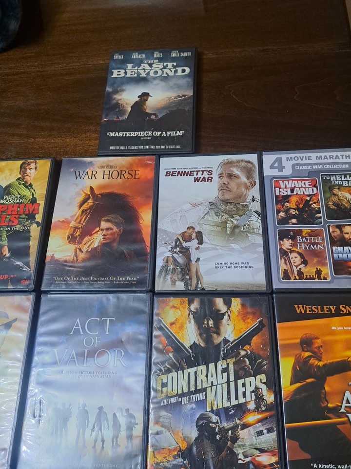 LOT OF 17 DVDS MILITARY ACTION WESTERN AND MORE | eBay