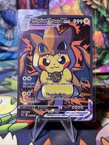 Pikachu Mega Charizard Pokemon Card Rainbow GX EX GX ACG V Star Holo ...