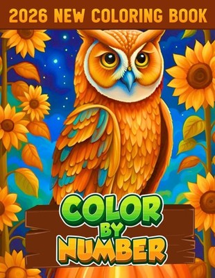 2026 New Color by Number Adult Coloring Book | eBay UK