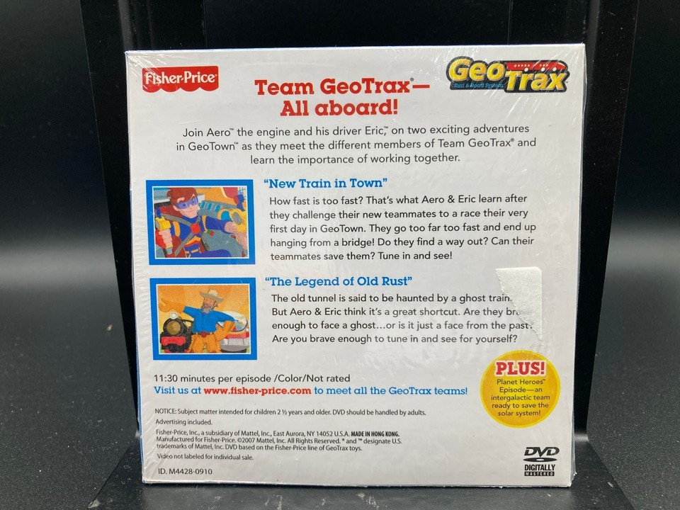 Fisher-Price GeoTrax Team GeoTrax All Aboard DVD 2007 Kids Animation Sealed | eBay