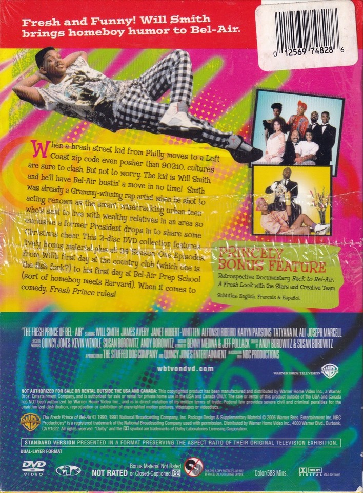 DVD - THE FRESH PRINCE of BEL-AIR - Season 1 - Brand New Factory Sealed ...