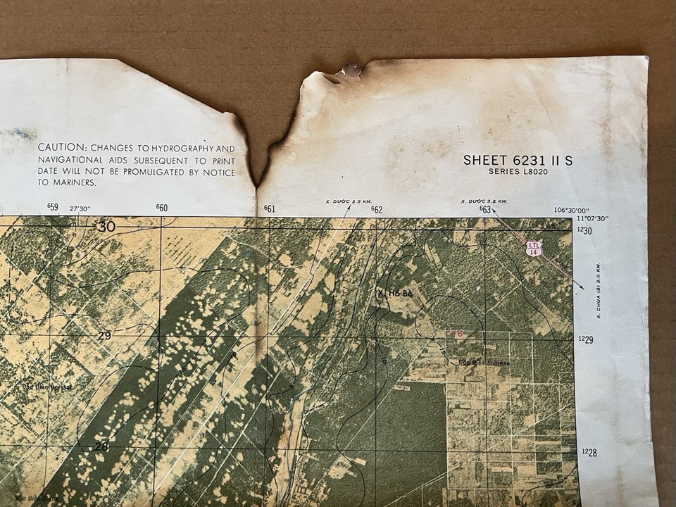 Vietnam War 1967 U.S. Army Pictomap Sheet 6231 II S Binh Duong 1:25,000 ...
