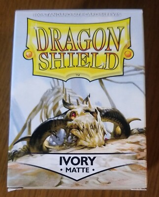 Dragon Shield Matte Ivory (100) Shield Sleeves Free Shipping | eBay