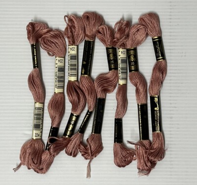 8 Skeins DMC Embroidery Floss Color #224 - Shell Pink Light | eBay