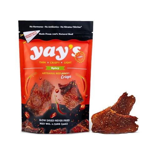 Yay's Snacks Sweet and Spicy Beef Crisps | Crispy, Crunchy, High ...