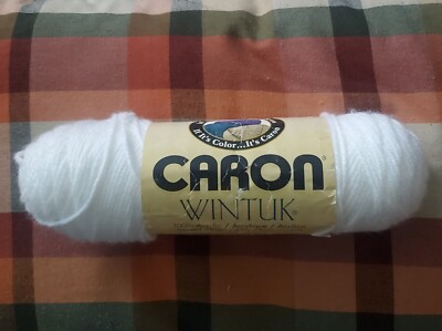 1 Caron Wintuk No Dye Lot Yarn | White (3001) | NEW | Discontinued ...