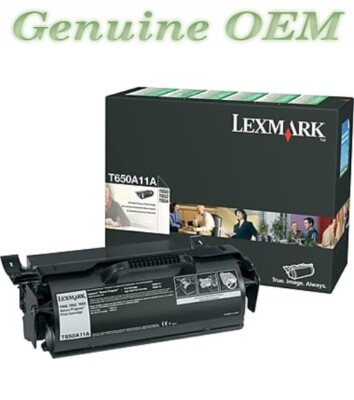 T650A11A Original OEM Lexmark T650 Toner, Black Genuine Sealed | eBay