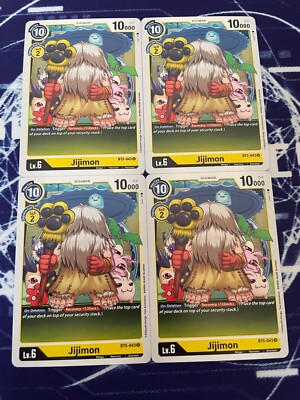 x4 Jijimon BT5-043 U Playset Digimon TCG Battle of Omni | eBay