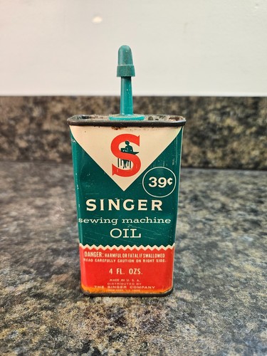 Vintage Singer Sewing Machine Oil Can 4oz (Lot 103) | eBay