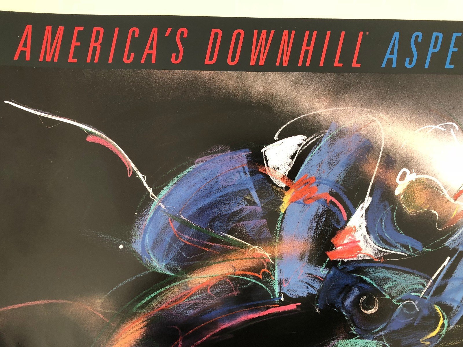 AMERICA'S DOWNHILL,ASPEN COLORADO, BY TERRY ROSE,RARE AUTHENTIC 1987 ...