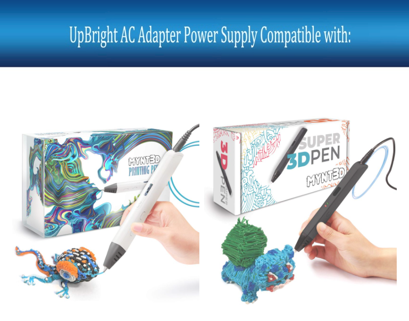 AC DC Adapter For MYNT3D MP012 MP030 Printing Super 3D Pen Power Supply ...