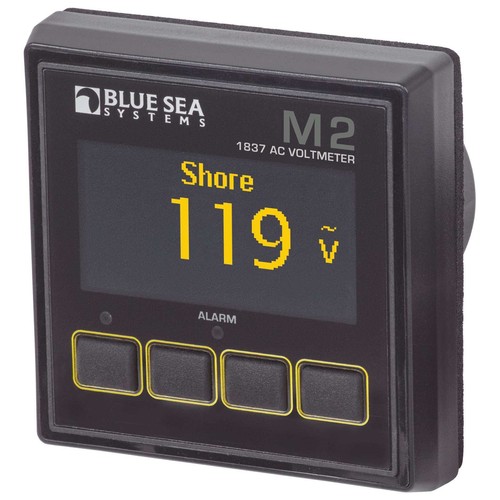 Blue Sea 1837 M2 AC Voltmeter OLED Display Marine Circuit Volt Monitor ...