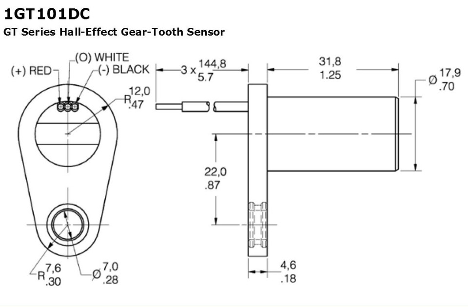 Hall Effect Magnetic Sensor 1GT101 replaces Honeywell S&C 1GT101DC ...