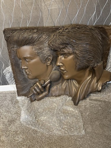 Bill Mack ELIVIS Bonded Bronze Sculpture Signed RARE! Unframed And ...