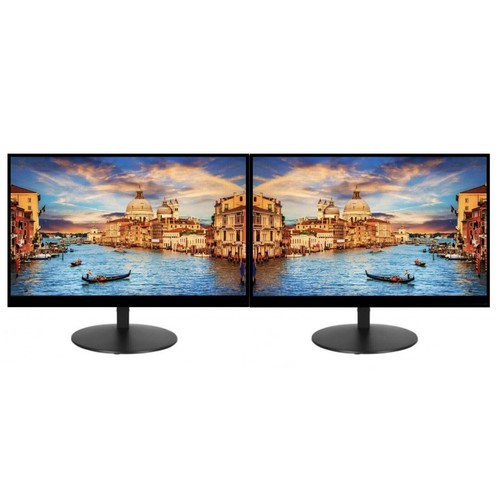 2x 23" Major Brands FHD 1920x1080 LCD Monitors Screen Business Gaming ...