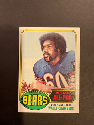 Wally Chambers 1976 Topps Football Card #280 Chicago Bears All-Pro ...