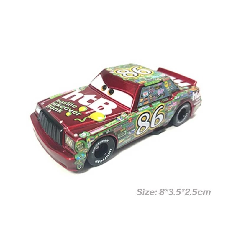 Disney Pixar Cars Lot NO.86 Dinoco Chick Hicks Model Car Toy New Loose ...