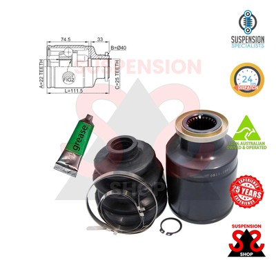 Front Axle Cv Joint Kit, Drive Shaft Suit SUBARU Liberty LX (BC7 ...