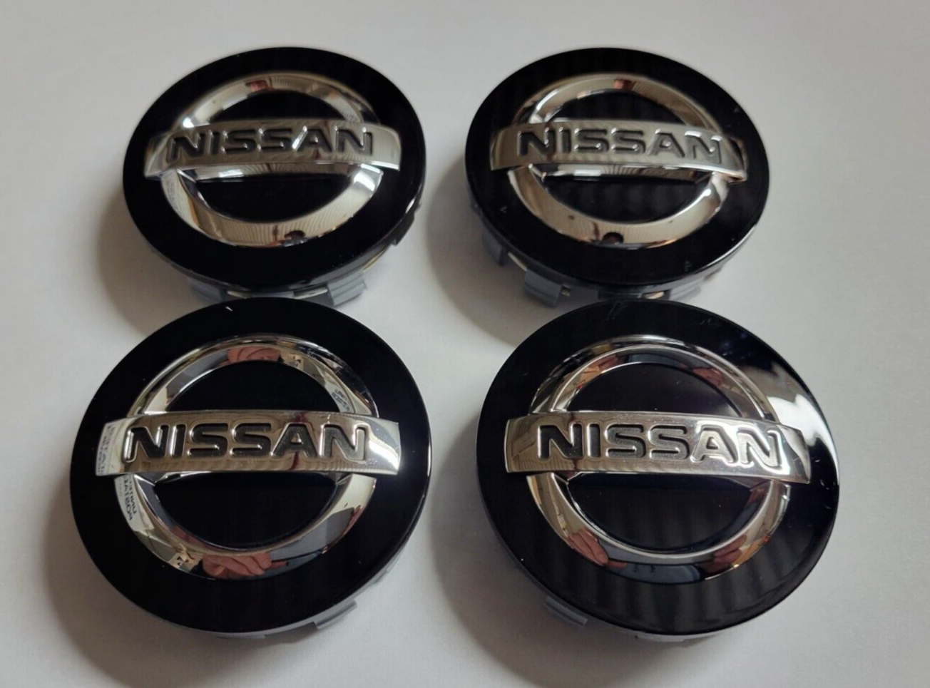 4 New Factory Original BLACK 2 1/8" Nissan Center Cap 40342-4AF2A | eBay