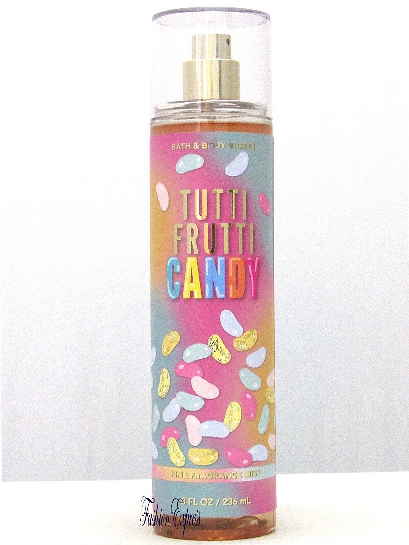 BATH & BODY WORKS TUTTI FRUITTI CANDY FRAGRANCE BODY MIST SPRAY 8 FL OZ ...