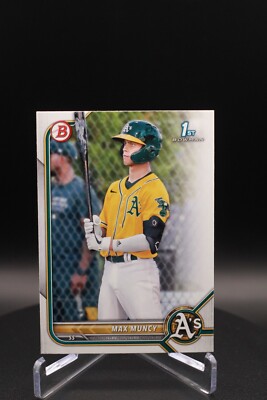Max Muncy 2022 1st Bowman Paper Prospect Card #BCP-89 Oakland Athletics ...