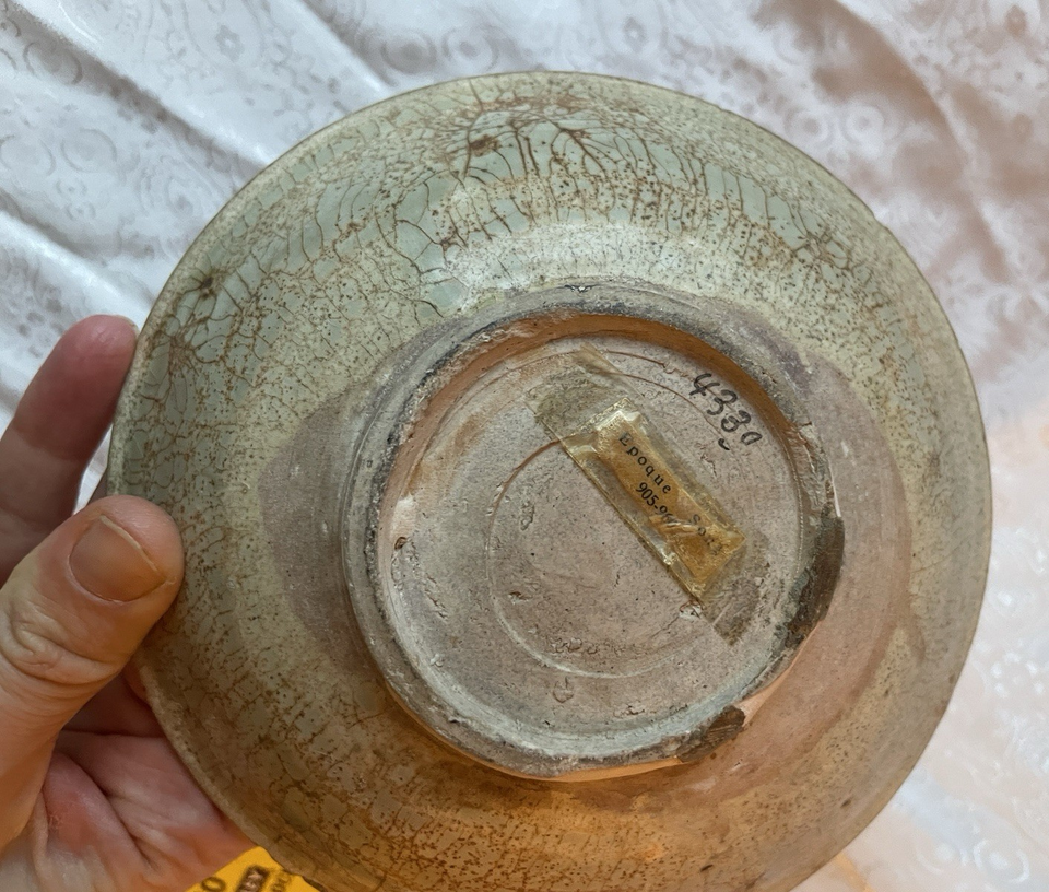 Antique Chinese Song Dynasty Pottery Bowl Celadon Glaze 6" Diameter | eBay