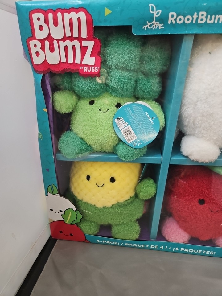 New In Box ROOT BUMZ Bum Bumz By RUSS In Box Set Of 4 Plush Toys | eBay