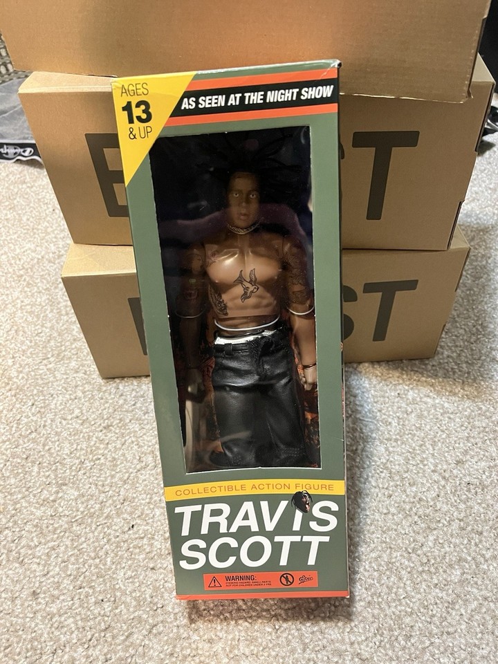 TRAVIS SCOTT Action Figure Doll with Box 2015 OG Rodeo La Flame Cactus ...