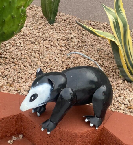Metal Opossum Possum Yard Art Garden Decor | eBay