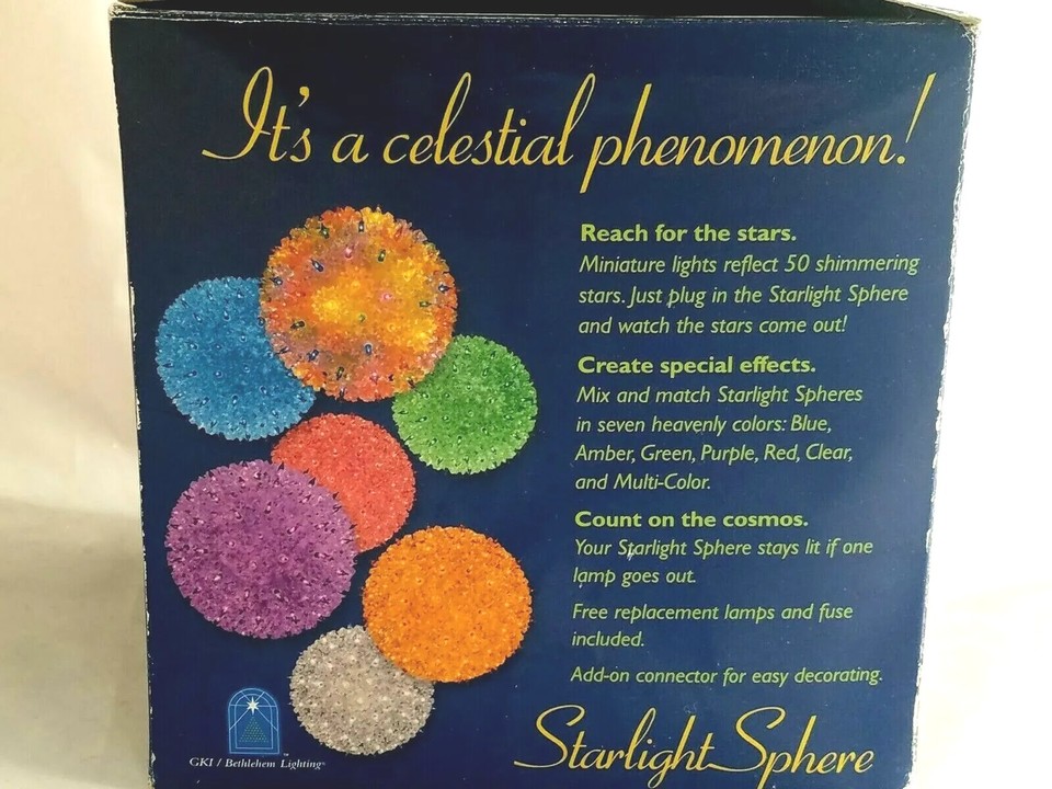 50 Light Starlight Sphere Summer Hanging Lighting Indoor/Outdoor ...