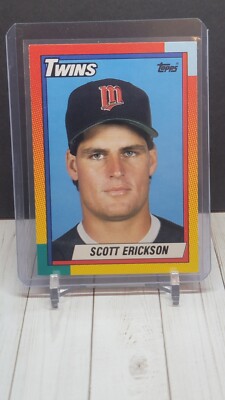 1990 Topps Traded Baseball Card Scott Erickson #29T Minnesota Twins | eBay