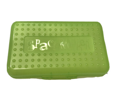 Spacemaker Light Neon Green Pencil Box Plastic Storage Case Vintage 90s ...