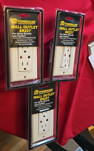 NEW X10 Powerhouse Super Socket Wall Receptacle SR227 Set of (3 ...