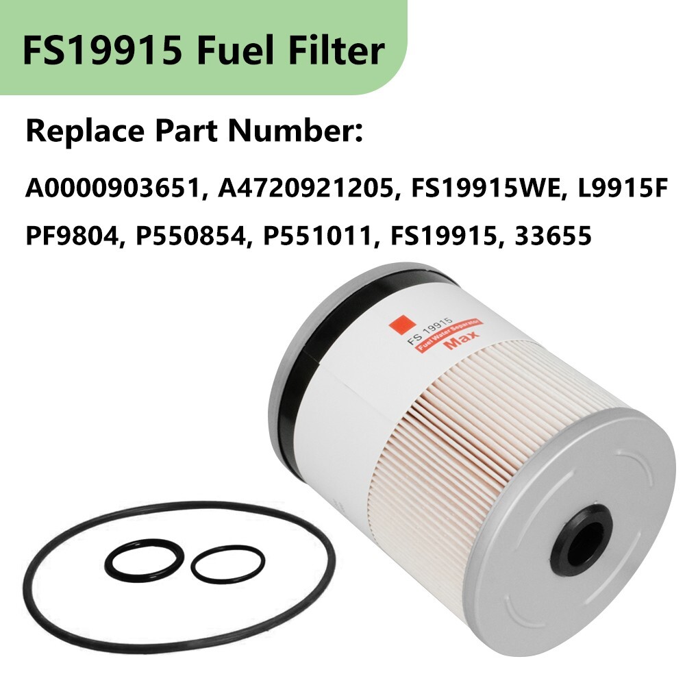 6PCS FS19915 Fuel Filter with Water Separator For Detroit Diesel DD13 ...