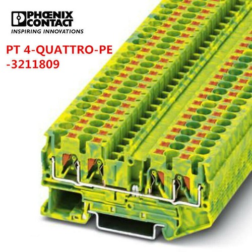 50pcs Phoenix Feed-through Terminal Block PT4-QUATTRO-PE-3211809/- | eBay