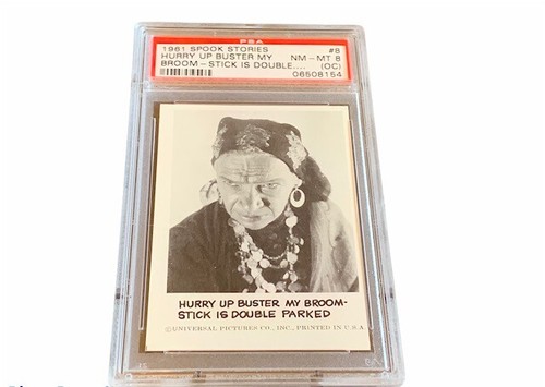 Spook Stories Leaf Trading Card 1961 vtg PSA 8 Horror Monster #8 ...