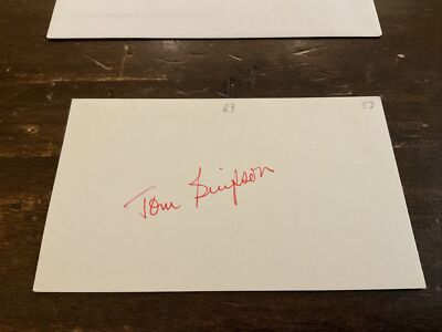 TOM "DUKE" SIMPSON INDEX CARD SIGNED 1953 CHICAGO CUBS | eBay