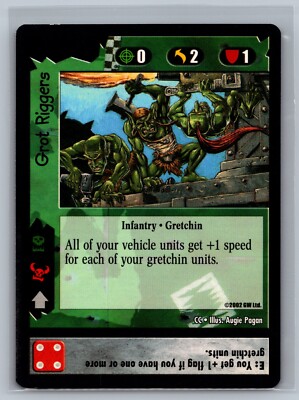 Warhammer 40,000 CCG Grot Riggers TCG Coronis Campaign 40k | eBay