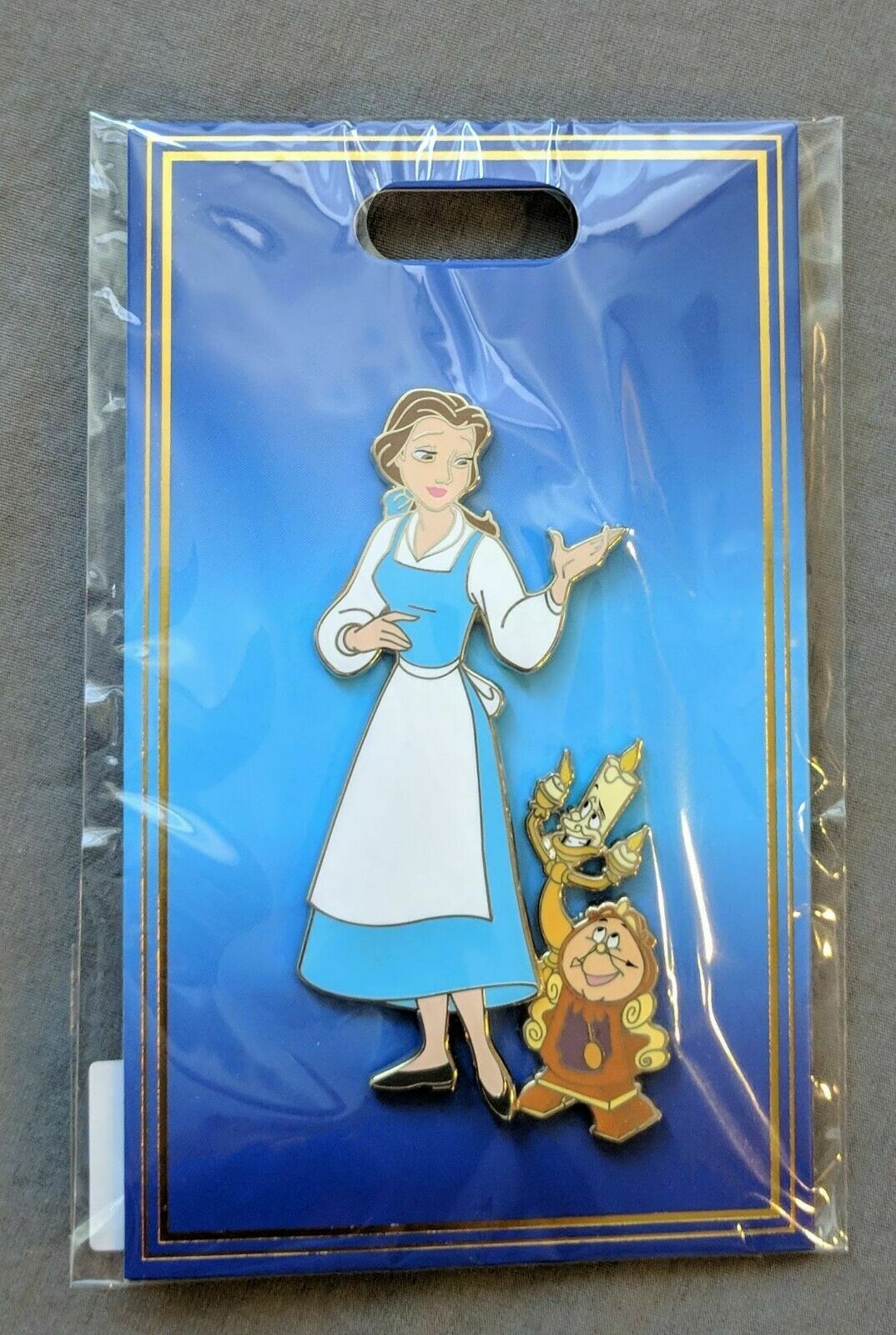 2019 Disney D23 Expo WDI Heroines & Sidekicks Belle Lumiere Cogsworth ...