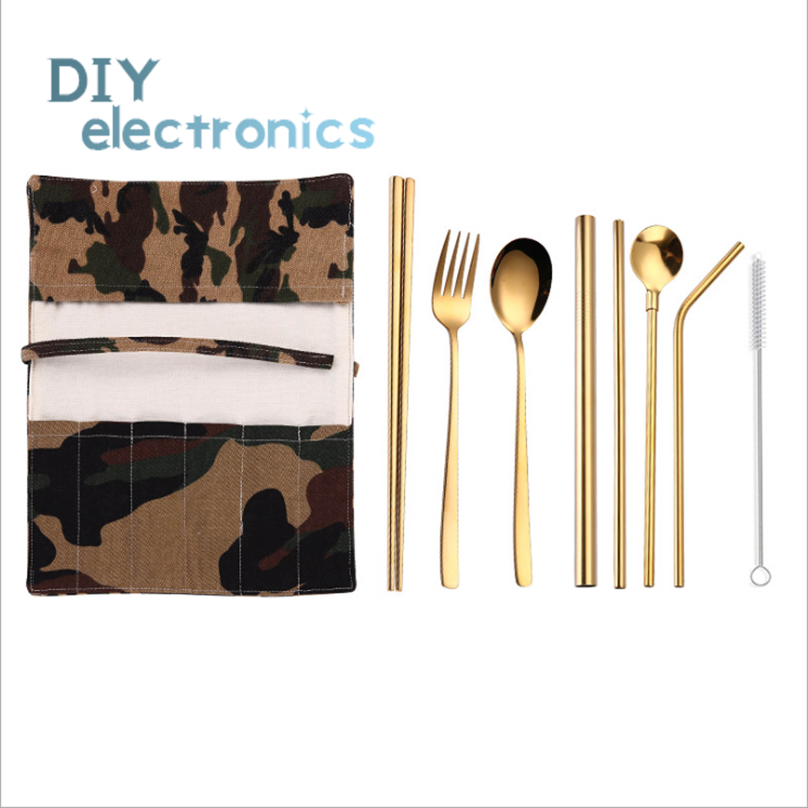 9PCS Luxury Exquisite Dinnerware Flatware Tableware Stainless Cultery ...